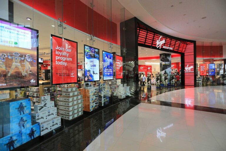 Virgin Mega Store, The Dubai Mall and Mall of Emirates - Graniti UAE ...